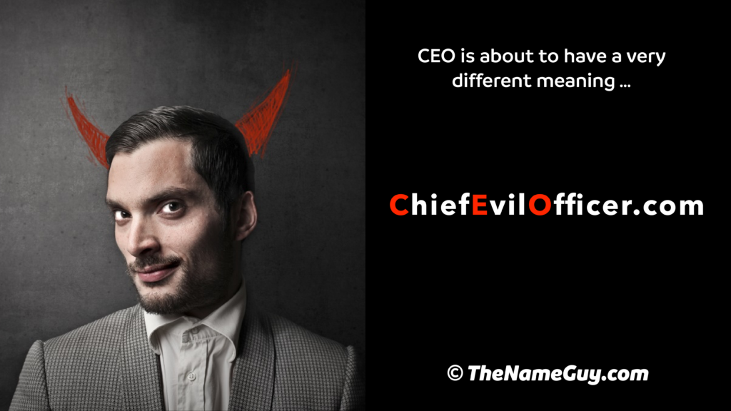 ChiefEvilOfficer.com | Domain Name For Sale | The Name Guy™